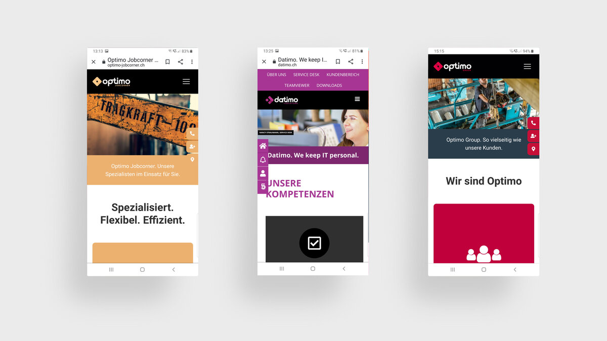 Siebenfach optimiert: DACHCOM realisiert Websites für Optimo